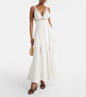 Veronica Beard Ellen Macrame Leather Wedge Mules