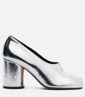 MAISON MARGIELA Tabi 80 Metallic Leather Pumps