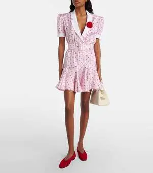 RODARTE Printed Silk Twill Minidress