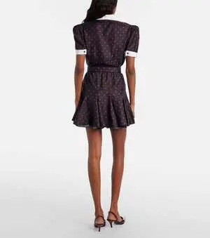 RODARTE Printed Silk Twill Minidress