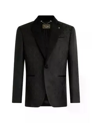 BILLIONAIRE Jacquard Brocade Blazer - Black