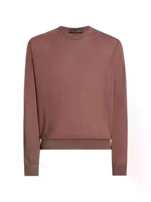 Dolce & Gabbana Crewneck Cashmere Sweater - Brown