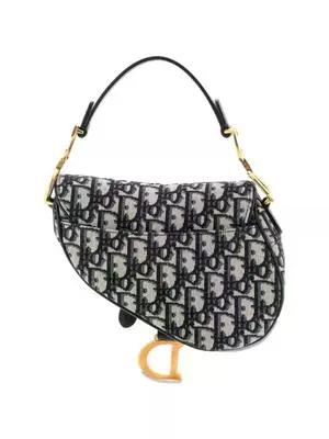 Dior Saddle Handbag Oblique Canvas Mini Shoulder Bag - Blue