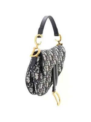 Dior Saddle Handbag Oblique Canvas Mini Shoulder Bag - Blue