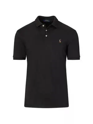 Polo Ralph Lauren Button Short-sleeve Polo Shirt - Black