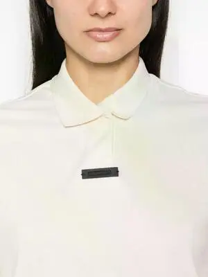 Fear Of God Piqué Cropped Polo Top - Neutrals