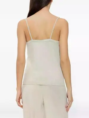 LISA YANG V-neck Strap Top - Neutrals