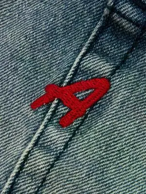 AAPE BY *A BATHING APE Logo Jeans - Blue