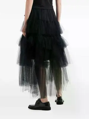 Simone Rocha Tiered Ribbon Midi Skirt