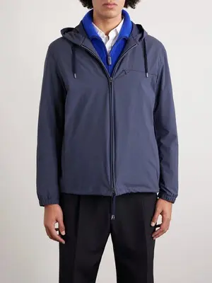 Herno Shell Hooded Jacket - Blue