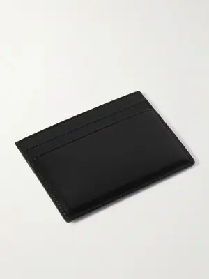 Saint Laurent Tiny Cassandre Logo-appliquéd Leather Cardholder