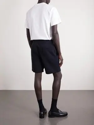 Burberry Logo-print Straight-leg Cotton-jersey Shorts