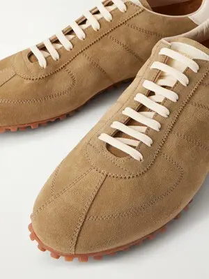 Officine Creative Repertoire 001 Leather-trimmed Suede Sneakers - Brown