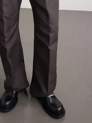 Rick Owens Geth Straight-leg Organic Cotton-blend Canvas Trousers - Brown