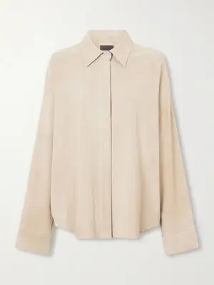 Stouls Simone Suede Shirt - Neutrals