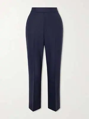 Maria Mcmanus Wool-blend Tapered Pants - Navy