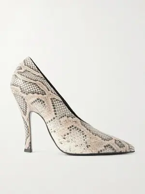 Magda Butrym Snake-effect Leather Pumps
