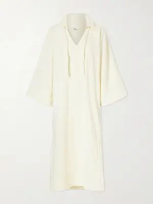 Lisa Marie Fernandez Cotton-terry Kaftan - Cream
