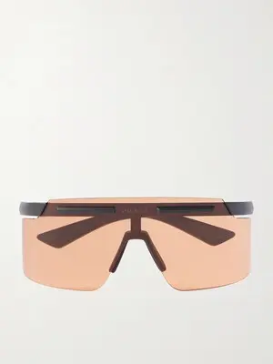 Prada Linea Rossa Square-frame Sunglasses - Orange