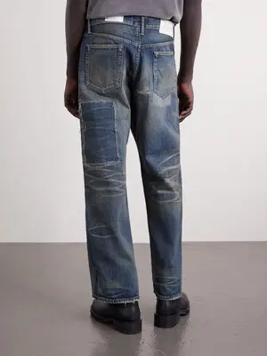 NEIGHBORHOOD Savage Distressed Wide-leg Jeans
