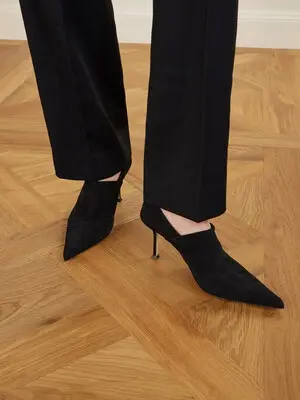 CHRISTEN Helix Suede Pumps
