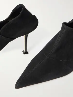 CHRISTEN Helix Suede Pumps