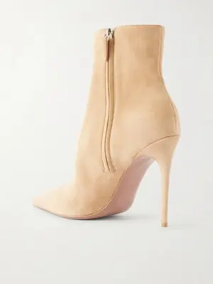 Paris Texas Vera 85 Suede Ankle Boots - Neutrals