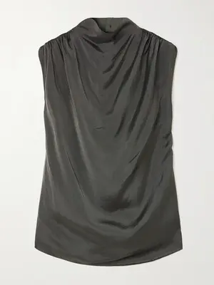 KALLMEYER Penny Draped Satin Top