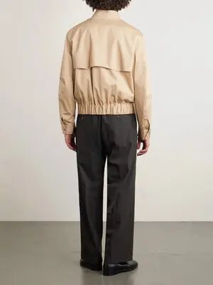 Gabriela Hearst Cotton-twill Harrington Jacket - Neutrals