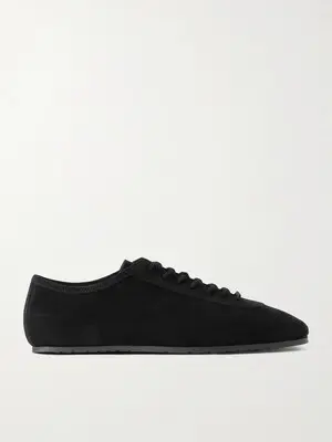 Dries Van Noten Suede Low-top Sneakers - Black