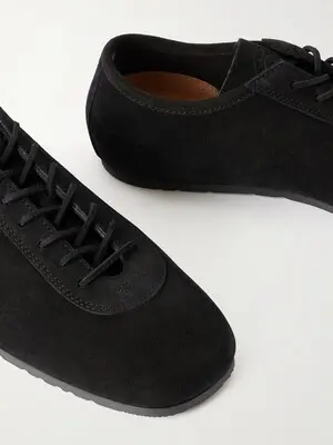 Dries Van Noten Suede Low-top Sneakers - Black