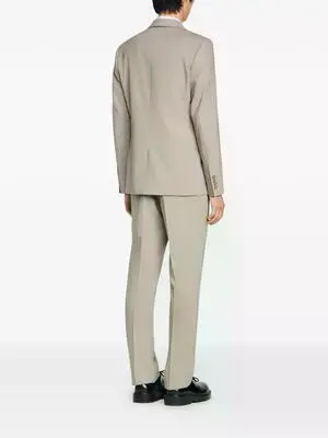 Sandro Wool Suit Jacket - Neutrals