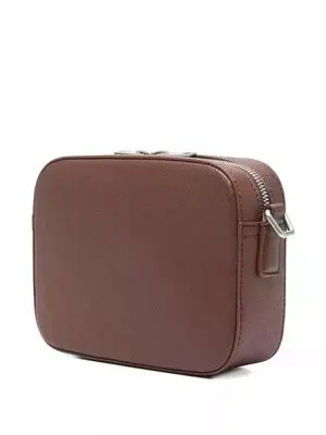 Sandro Small Saffiano Leather Bag With Adjustable Shoulder Strap - Black