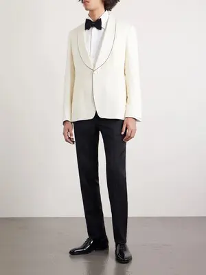 LARDINI Soirée Virgin Wool-blend Tuxedo Jacket