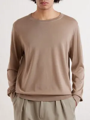 Dries Van Noten Merino Wool Sweater - Brown