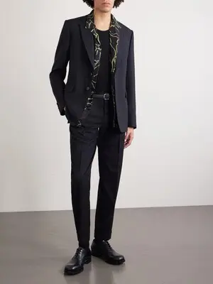 Dries Van Noten Wool And Mohair-blend Blazer