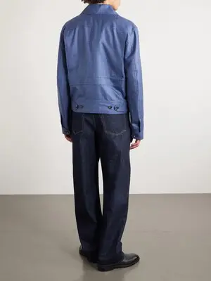 Gabriela Hearst Filipo Wool, Silk And Linen-blend Jacket
