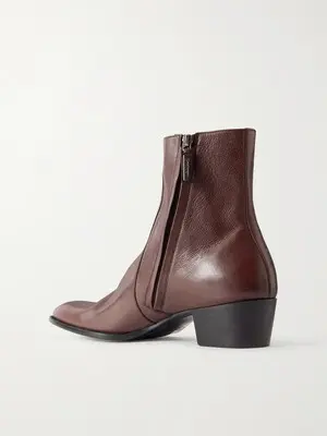 Saint Laurent Stanton Leather Ankle Boots