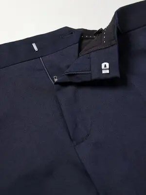Dries Van Noten Straight-leg Cotton And Wool-blend Trousers