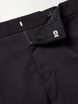 Dries Van Noten Straight-leg Cotton And Wool-blend Trousers
