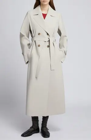 MM BY MAX MARA Faux Leather Trench Coat