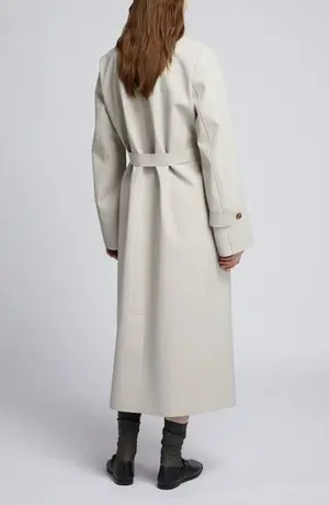 MM BY MAX MARA Faux Leather Trench Coat
