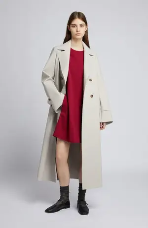 MM BY MAX MARA Faux Leather Trench Coat