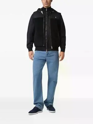 BILLIONAIRE Hooded Corduroy Gilet - Black