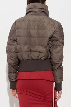 Rick Owens X Moncler Cropped Down Jacket - Brown