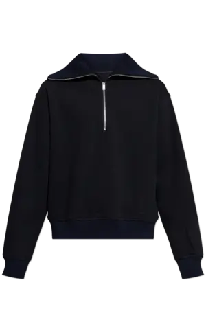 JIL SANDER Sweatshirt With Embroidered Logo - Black