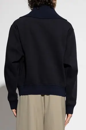 JIL SANDER Sweatshirt With Embroidered Logo - Black