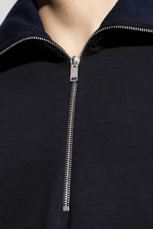 JIL SANDER Sweatshirt With Embroidered Logo - Black