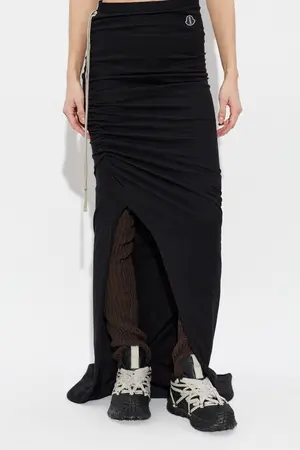 Rick Owens X Moncler Long Skirt - Black