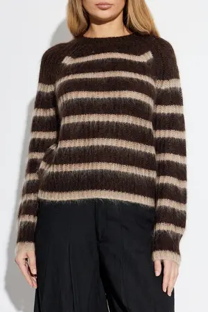 ALLSAINTS Riga Striped Sweater - Brown